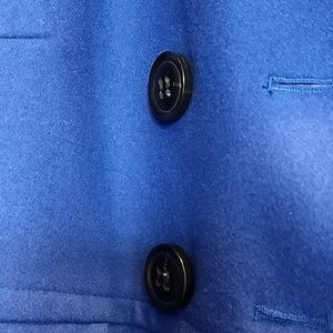 Apostrophe | Jackets & Coats | Royal Blue Apostrophe Wool Pea Coat ...